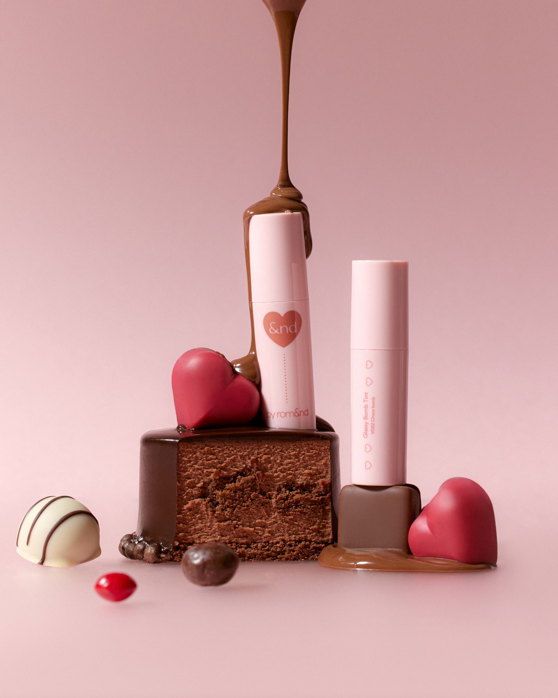 ローソンで買える&nd by rom&nd、チョコ色の 「グラッシーボムティント」 | esthete