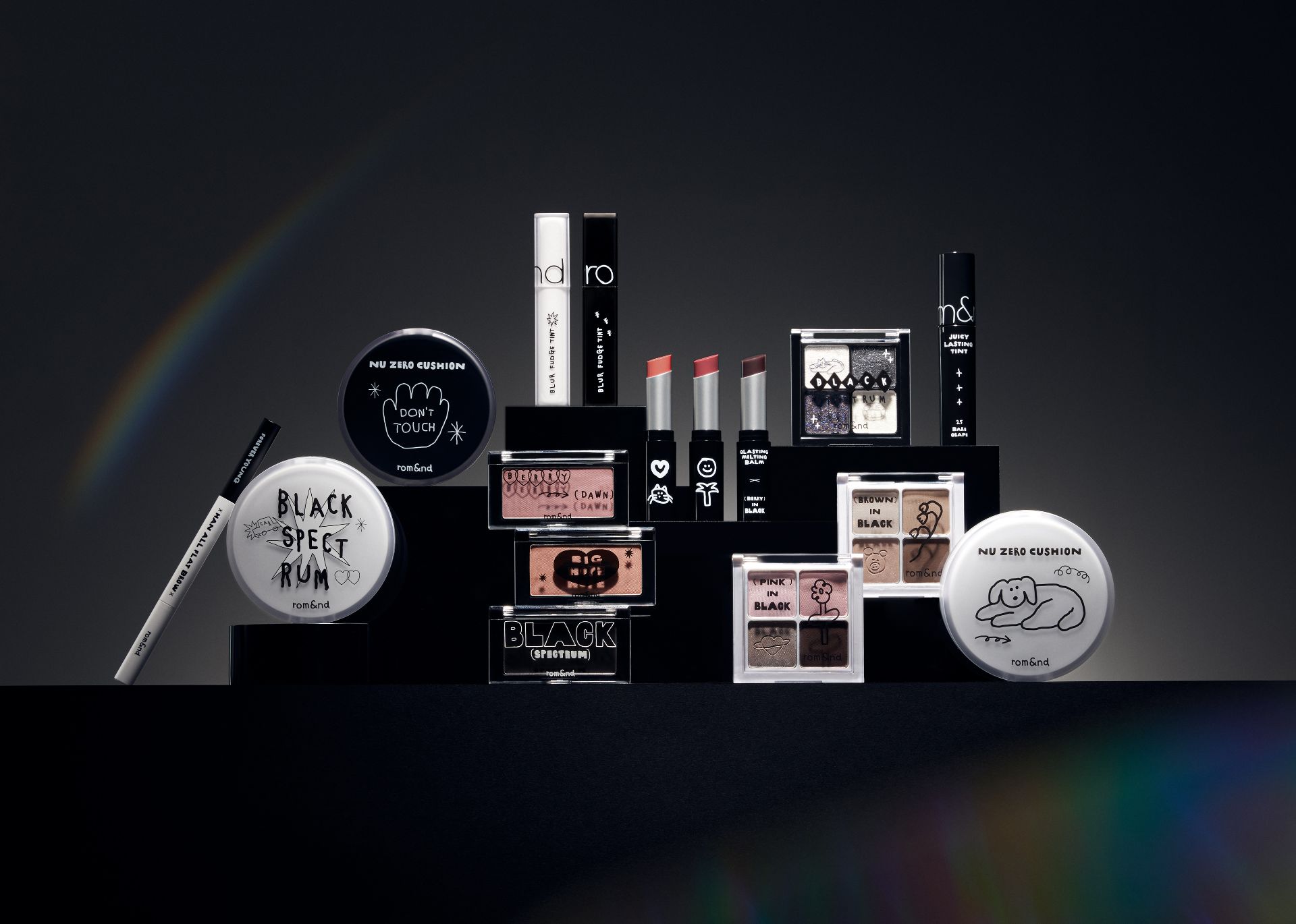 rom＆ndとINAPSQUAREがコラボ「ブラックスペクトラムエディション」オフライン販売 | esthete