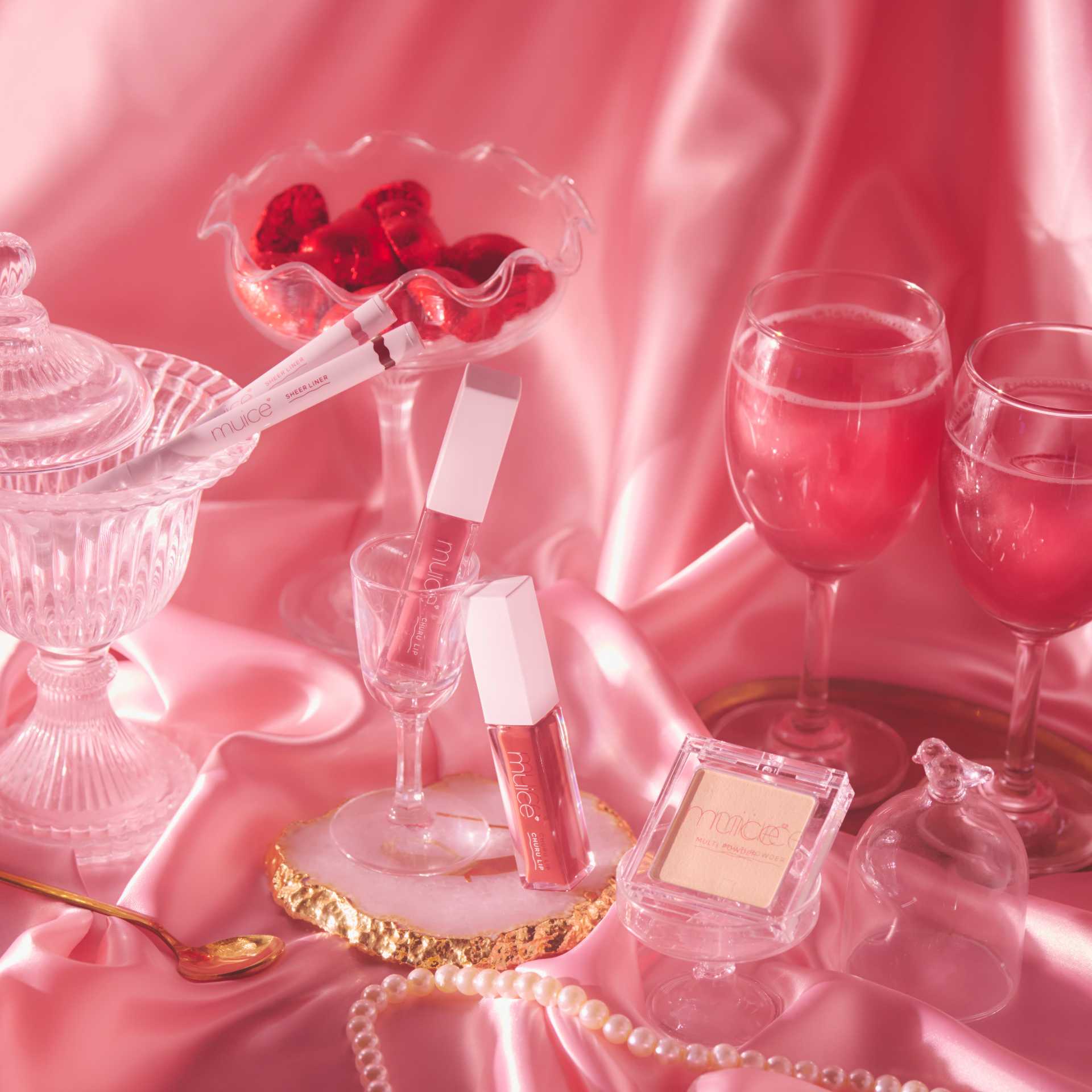 muice(ミュアイス)から、バレンタインカラーが登場 リップランパーとシリライナーに各2色 | esthete