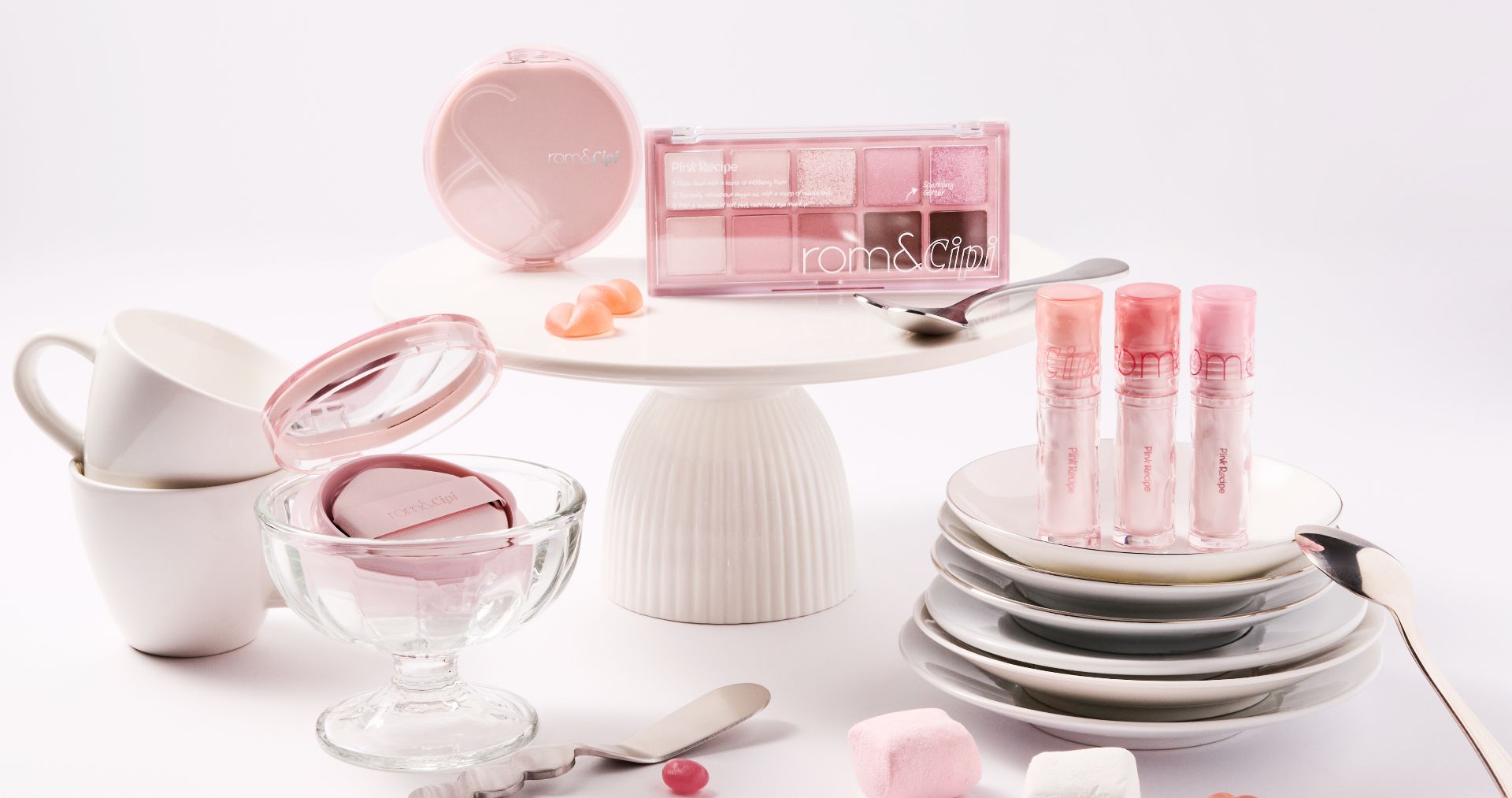 CipiCipiとrom&ndが初コラボ ピンクのアイシャドウやクッションファンデ、リップグロス | esthete