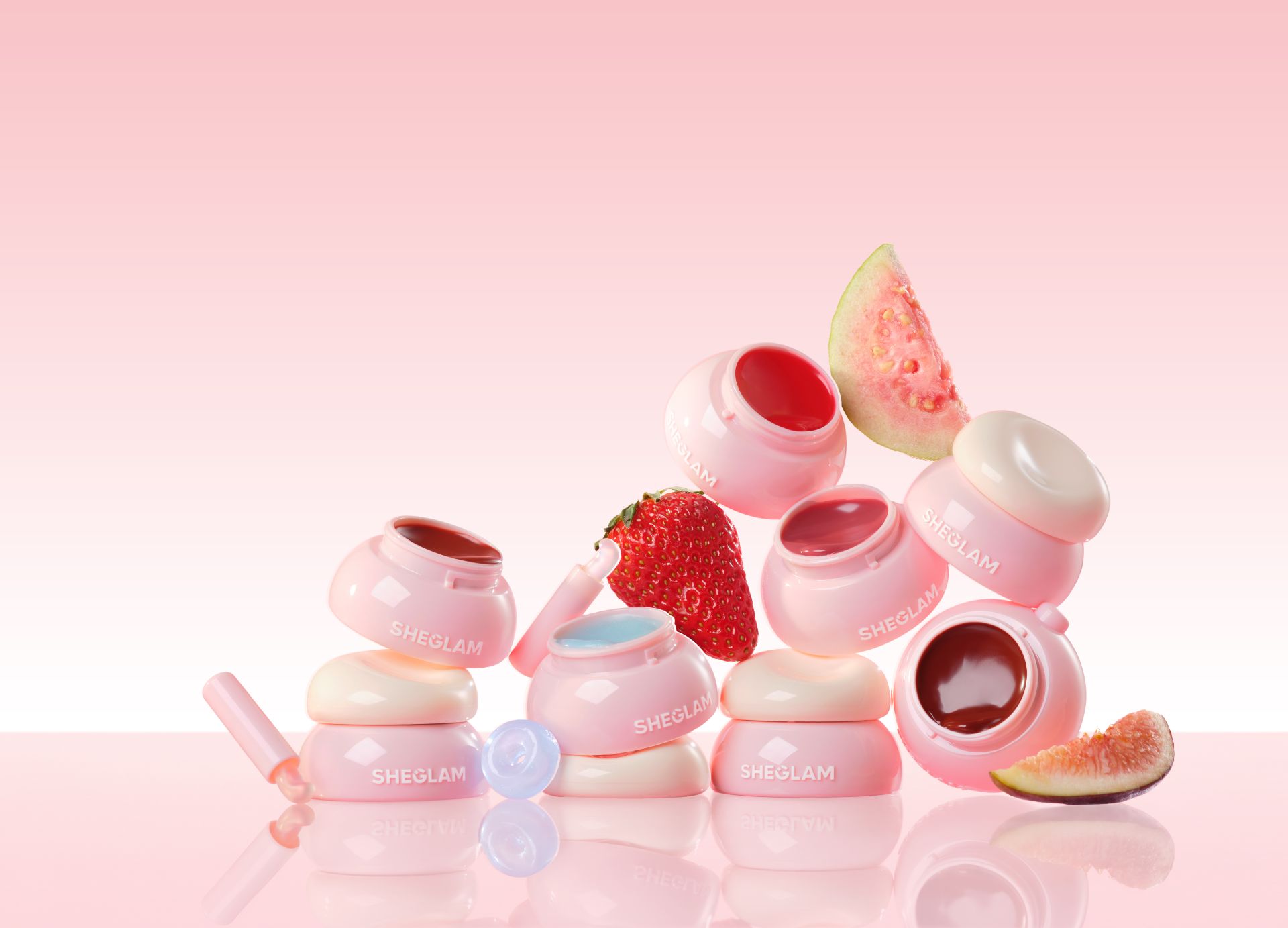 SHEGLAMからフルーツに着想を得た超保湿「リップジャム」 ブラシ付き・全8種 | esthete