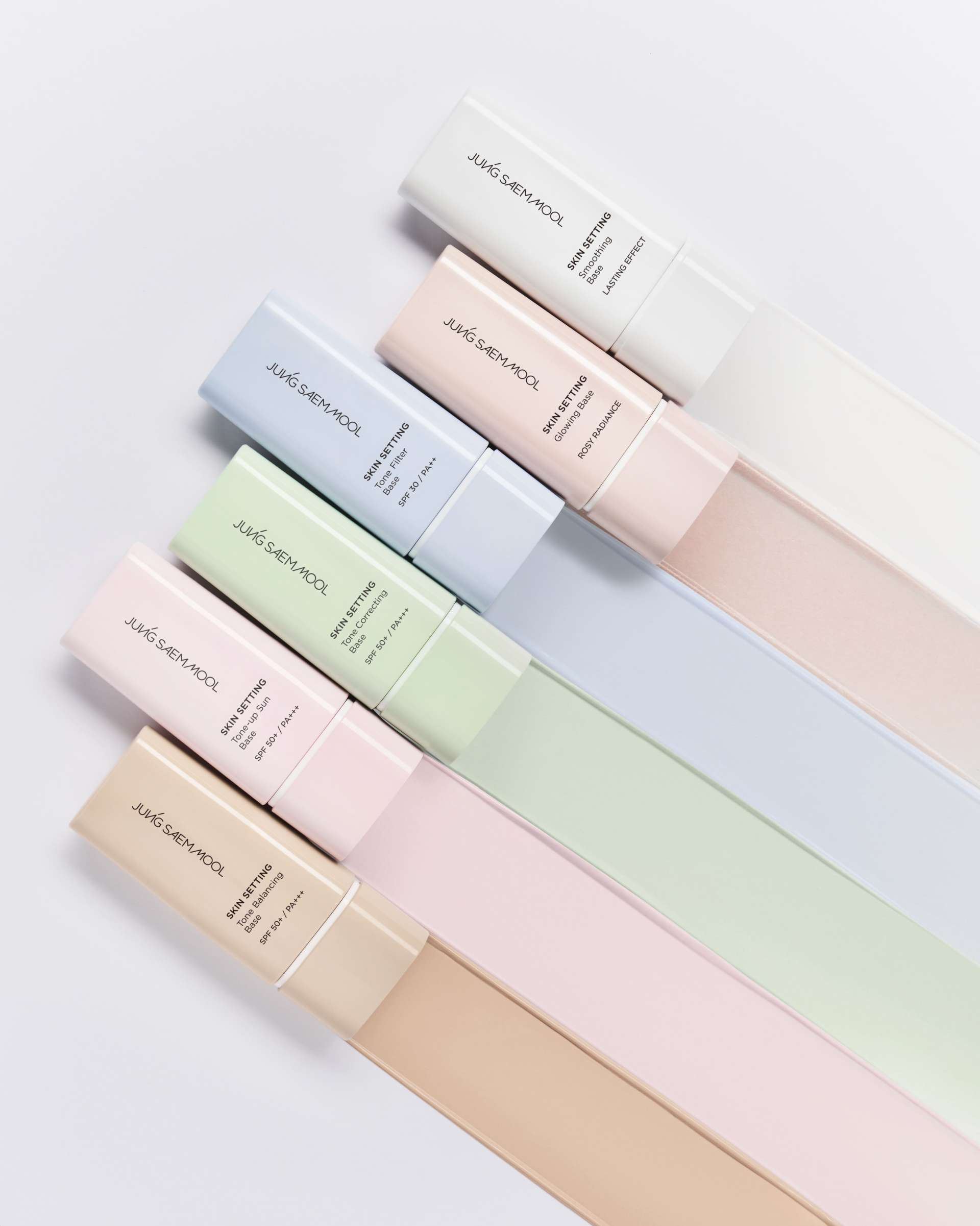 ジョンセンムルの「スキン セッティング ベース」がリニューアル ブルーが加わって全6色で新発売 | esthete