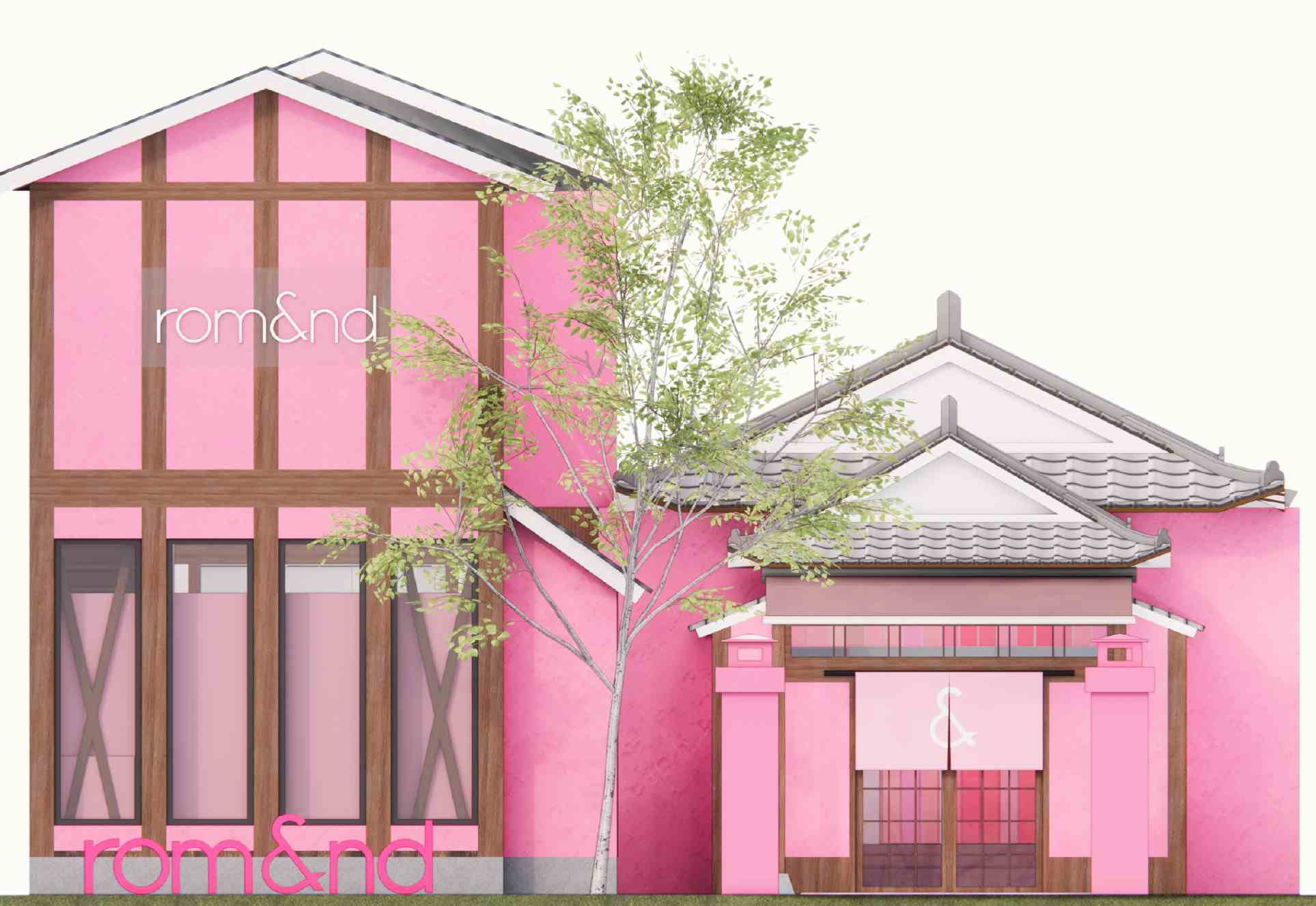 rom&nd(ロムアンド)全商品を試せる期間限定ストア「ピンクオフィス」が原宿にオープン | esthete